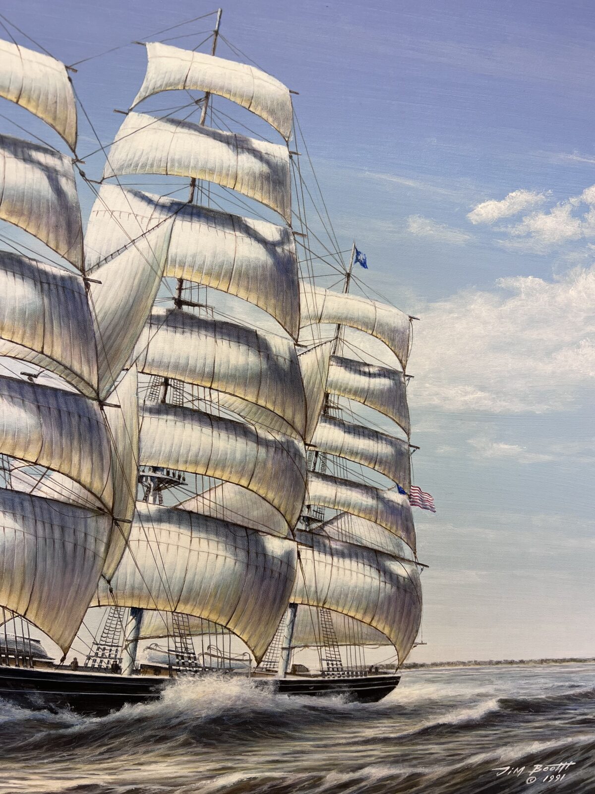 Carolina Clipper – Original Painting - Jim Booth Art Gallery ...